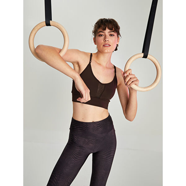 V Yaka Düz Askılı Kadın Spor Atlet