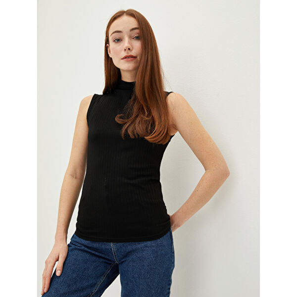 Dik Yaka Düz Kolsuz Kazak Dik Yaka Düz Kolsuz Kazak