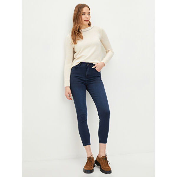 Skinny Fit Cep Detaylı Kadın Rodeo Jean Pantolon Skinny Fit Cep Detaylı Kadın Rodeo Jean Pantolon
