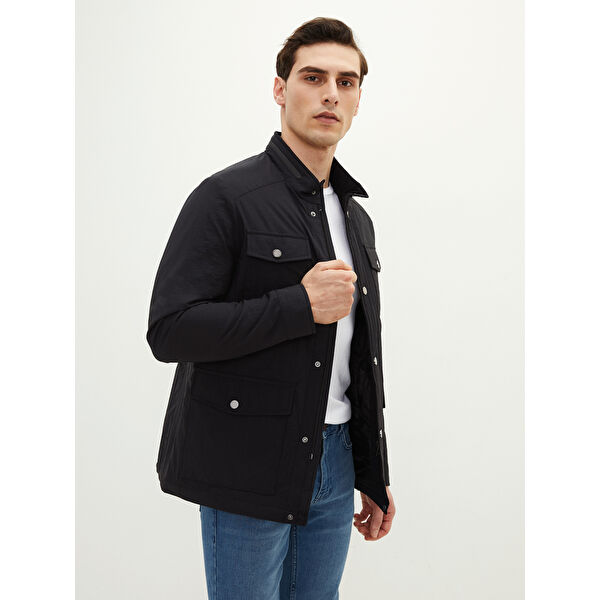 LCW VISION Slim Fit Dik Yaka Erkek Mont