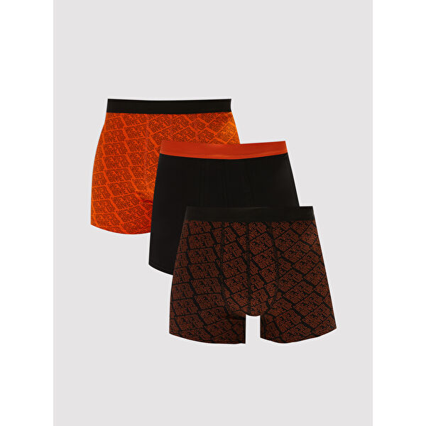 Standart Kalıp Esnek Kumaş Erkek Boxer 3'lü Standart Kalıp Esnek Kumaş Erkek Boxer 3'lü