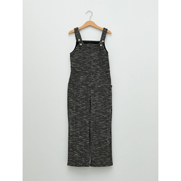 Kare Yaka Askılı Kendinden Kız Çocuk Tulum Kare Yaka Askılı Kendinden Kız Çocuk Tulum