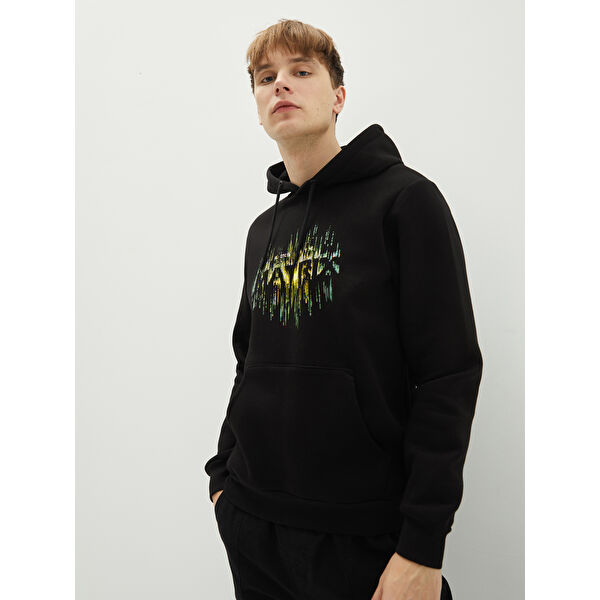 Bisiklet Yaka Uzun Kollu Matrix Baskılı Erkek Sweatshirt Bisiklet Yaka Uzun Kollu Matrix Baskılı Erkek Sweatshirt