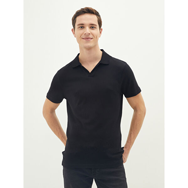 Polo Yaka Kısa Kollu Erkek Triko Kazak Polo Yaka Kısa Kollu Erkek Triko Kazak