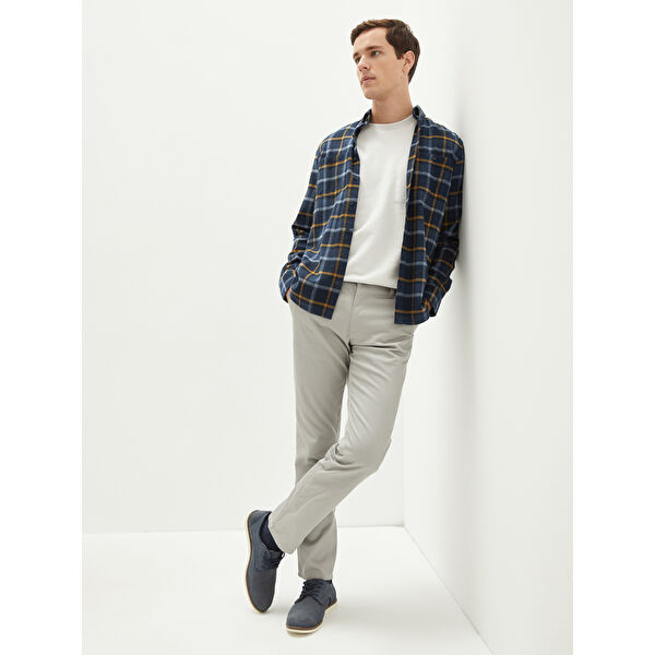 Regular Fit Armürlü Erkek Pantolon