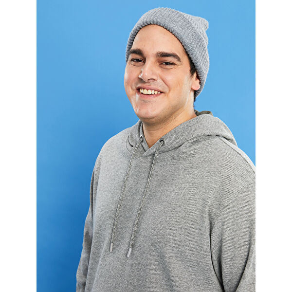 Büyük Beden Kapüşonlu Uzun Kollu Erkek Sweatshirt Büyük Beden Kapüşonlu Uzun Kollu Erkek Sweatshirt