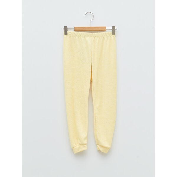 Beli Lastikli Basic Havlu Kız Çocuk Pijama Alt Beli Lastikli Basic Havlu Kız Çocuk Pijama Alt