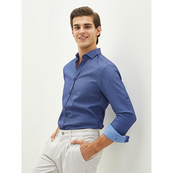 LCW Vision Slim Fit Uzun Kollu Erkek Gömlek LCW Vision Slim Fit Uzun Kollu Erkek Gömlek