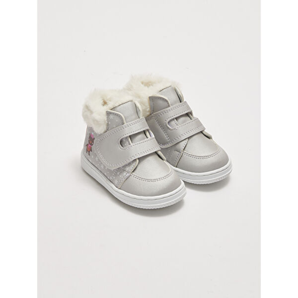 Deri Görünümlü Cırt Cırtlı Kız Bebek Yürüme Öncesi Bot