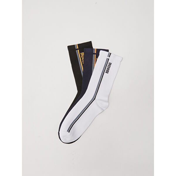 Baskılı Erkek Soket Çorap 3'lü