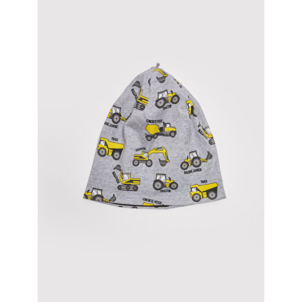 Erkek Çocuk İş Makineleri Baskılı Bere Erkek Çocuk İş Makineleri Baskılı Bere