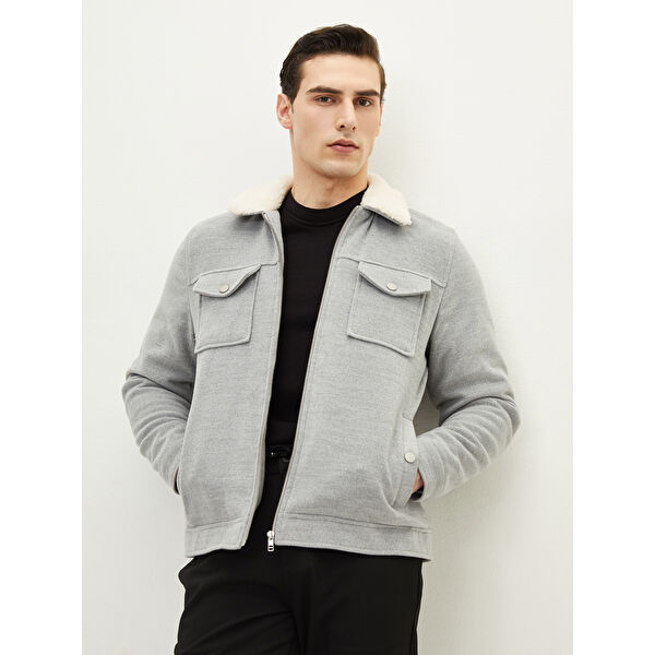 Slim Fit Kürk Yaka Erkek Mont Slim Fit Kürk Yaka Erkek Mont