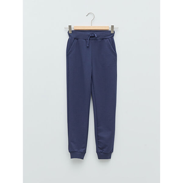 Beli Lastikli Basic Kız Çocuk Jogger Eşofman Altı Beli Lastikli Basic Kız Çocuk Jogger Eşofman Altı