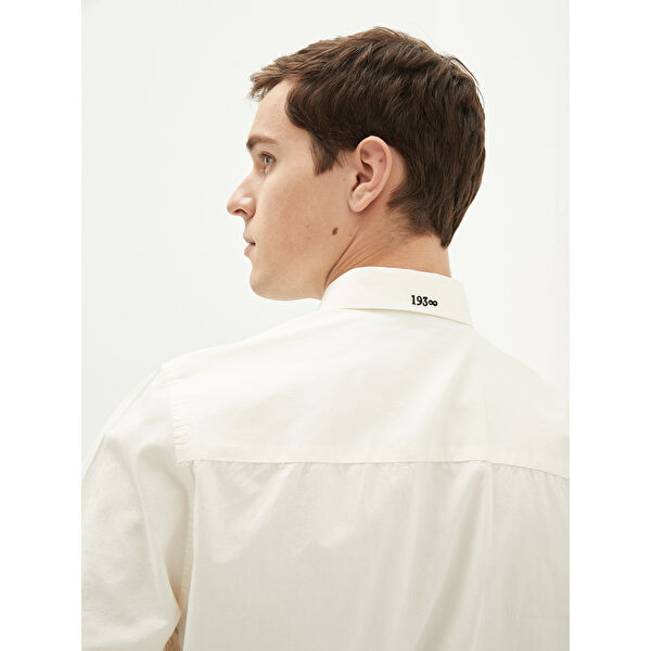 Regular Fit Uzun Kollu Poplin Erkek Gömlek