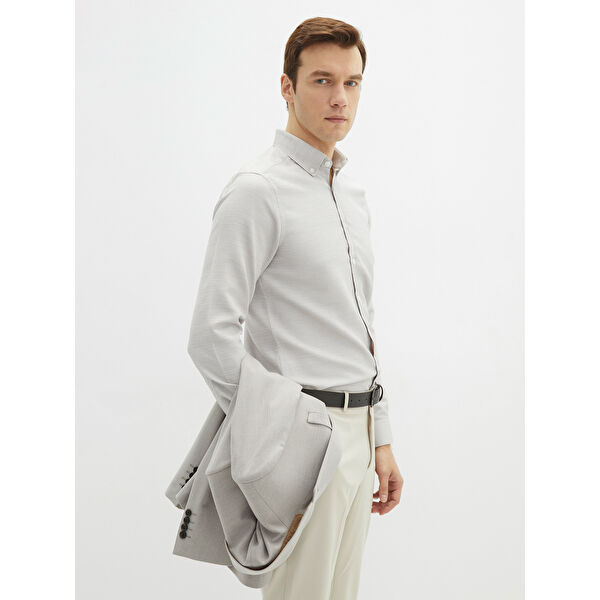 Slim Fit Uzun Kollu Erkek Gömlek