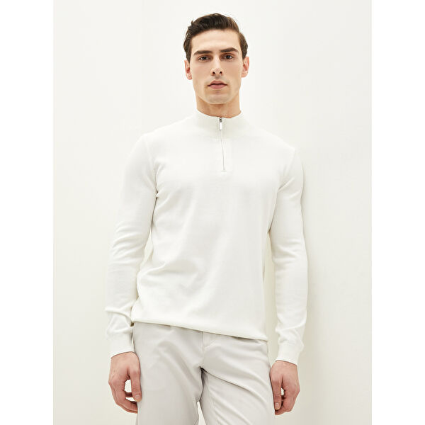 LCW VISION Balıkçı Yaka Uzun Kollu İnce Erkek Triko Kazak