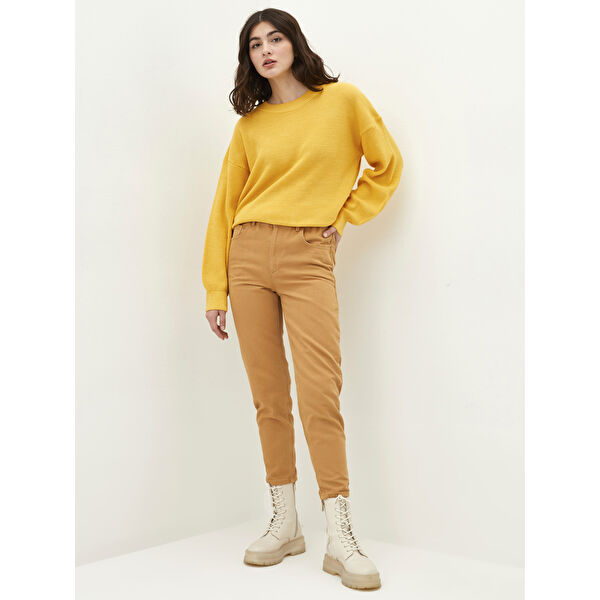Yüksek Bel Slouchy Cep Detaylı Kadın Jean Pantolon Yüksek Bel Slouchy Cep Detaylı Kadın Jean Pantolon