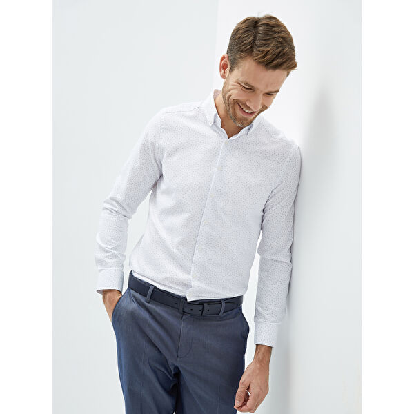 Slim Fit Uzun Kollu Erkek Gömlek
