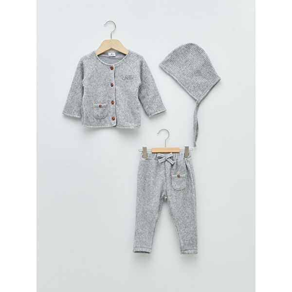 Luggi Baby Bisiklet Yaka Uzun Kollu Basic Kız Bebek 3'lü Takım Luggi Baby Bisiklet Yaka Uzun Kollu Basic Kız Bebek 3'lü Takım
