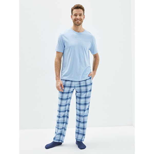 Standart Kalıp Ekose Erkek Pijama Alt Standart Kalıp Ekose Erkek Pijama Alt