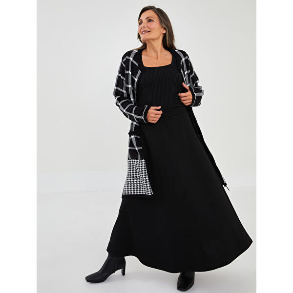 LCW GRACE Beli Lastikli Düz Kadın Kloş Etek