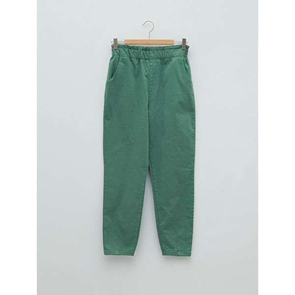Beli Lastikli Basic Gabardin Kız Çocuk Pantolon