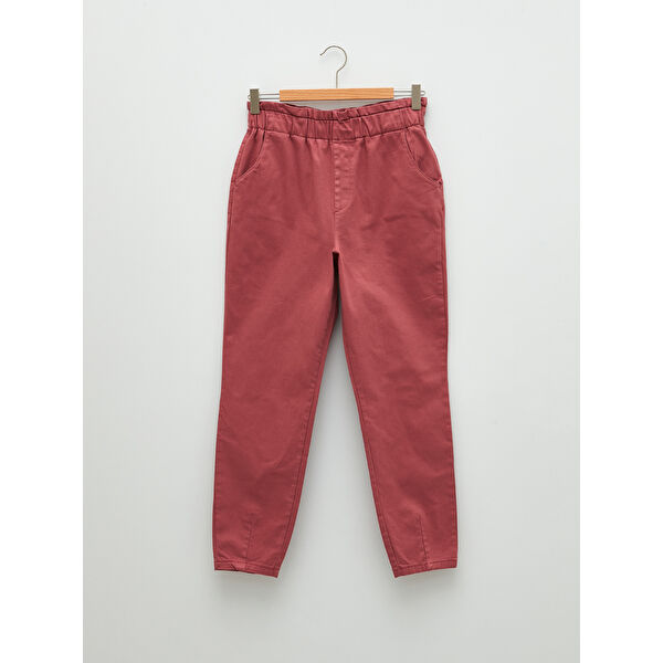 Beli Lastikli Basic Gabardin Kız Çocuk Pantolon