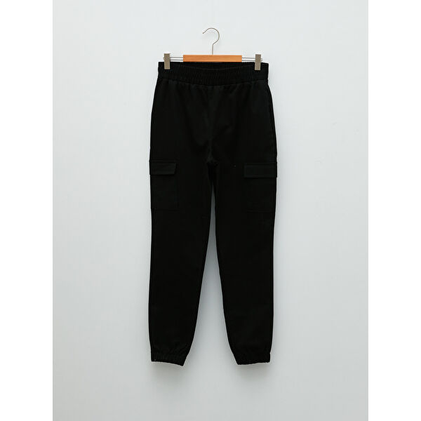 Beli Lastikli Basic Kız Çocuk Kargo Pantolon
