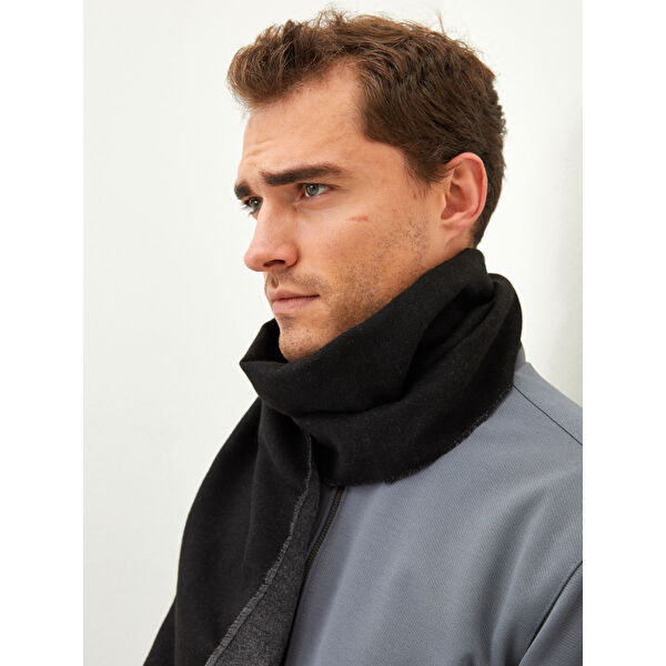 Püskül Detaylı Erkek Atkı