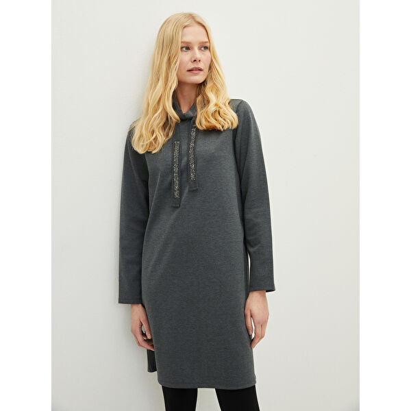 Keşiş Yaka Düz Uzun Kollu Kadın Tunik Keşiş Yaka Düz Uzun Kollu Kadın Tunik