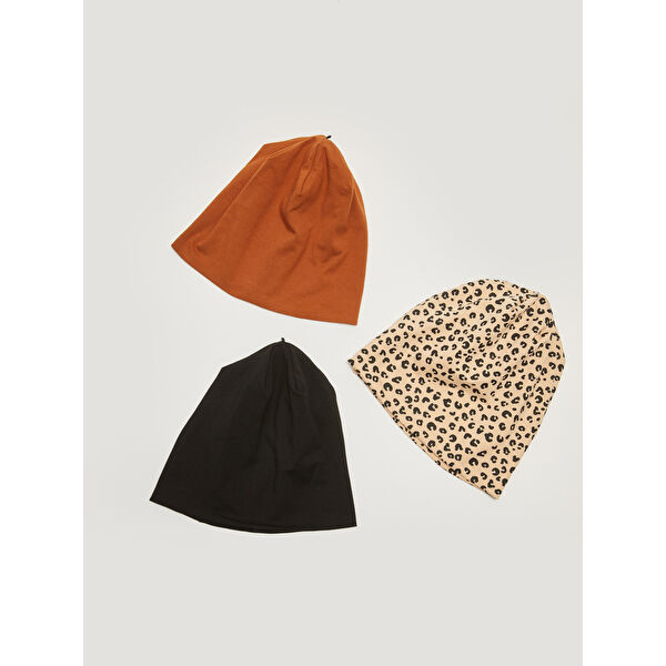 Kız Çocuk Baskılı Bere 3'lü Kız Çocuk Baskılı Bere 3'lü