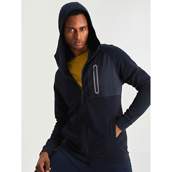 LCW SPORTS Standart Kalıp Kapüşonlu Erkek Spor Hırka LCW SPORTS Standart Kalıp Kapüşonlu Erkek Spor Hırka
