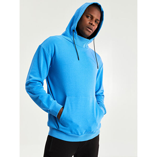 Kapüşonlu Uzun Kollu Erkek Spor Sweatshirt