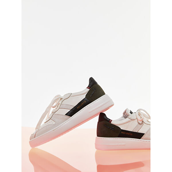 Renk Bloklu Bağcıklı Erkek Spor Ayakkabı