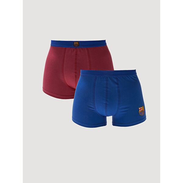 Standart Kalıp Barcelona Baskılı Erkek Boxer 2'li Standart Kalıp Barcelona Baskılı Erkek Boxer 2'li