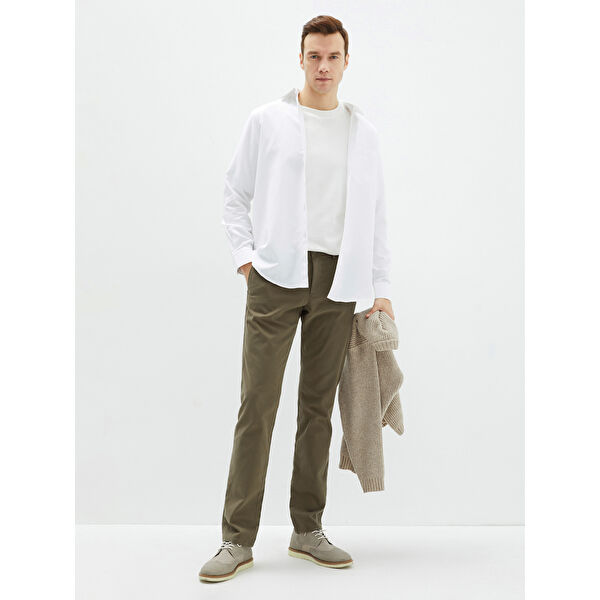 Slim Fit Gabardin Erkek Chino Pantolon Slim Fit Gabardin Erkek Chino Pantolon