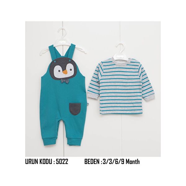 Baby Bisiklet Yaka Uzun Kollu Erkek Bebek 2'li Takım Baby Bisiklet Yaka Uzun Kollu Erkek Bebek 2'li Takım