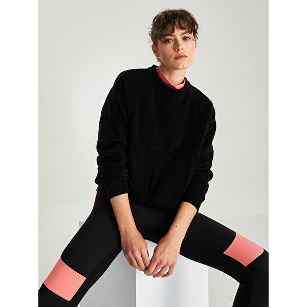 ACTIVE SPOR Bisiklet Yaka Düz Uzun Kollu Polar Kadın Sweatshirt ACTIVE SPOR Bisiklet Yaka Düz Uzun Kollu Polar Kadın Sweatshirt