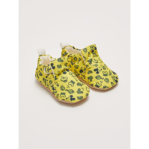 Mickey Mouse Lisanslı Erkek Bebek Yürüme Öncesi Ev Patiği