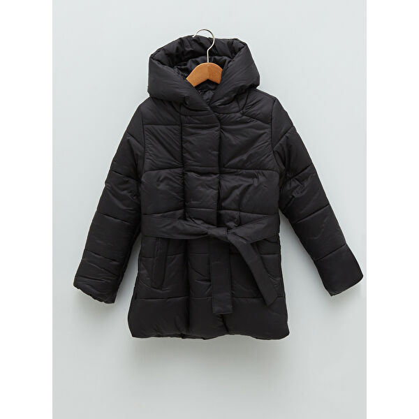 Kapüşonlu Basic Uzun Kollu Fermuarlı Kız Çocuk Mont Kapüşonlu Basic Uzun Kollu Fermuarlı Kız Çocuk Mont