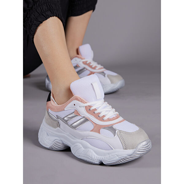 Tonny Black Bağcıklı Kalın Tabanlı Kadın Aktif Spor Ayakkabı