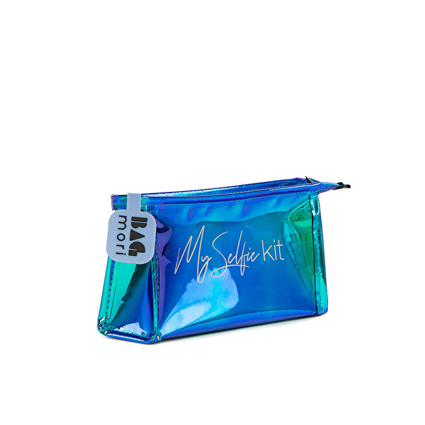 Bagmori Hologram Fermuarlı Kadın Makyaj Çantası