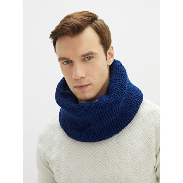 Kendinden Desenli Erkek Triko Boyunluk