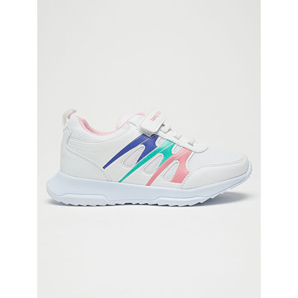 Tonny Black File Detaylı Bağcık ve Cırt Cırtlı Kız Çocuk Aktif Spor Ayakkabı