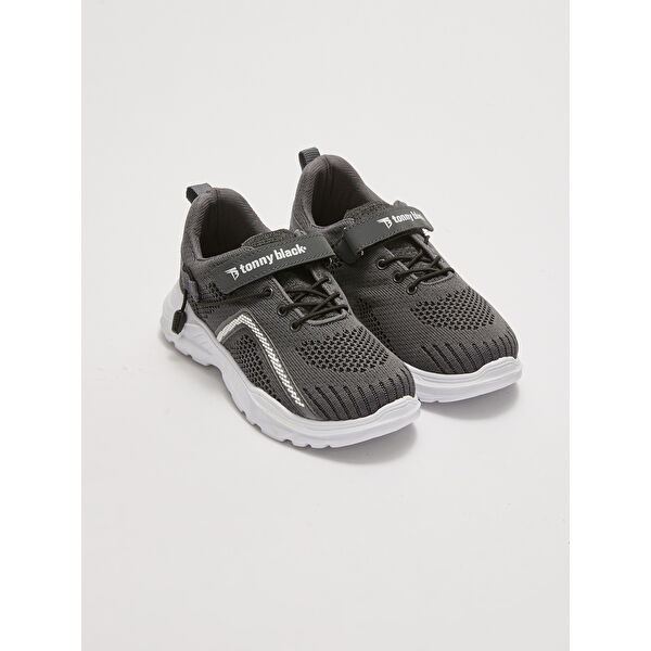 Tonny Black File Detaylı Bağcık ve Cırt Cırtlı Kız Çocuk Aktif Spor Ayakkabı