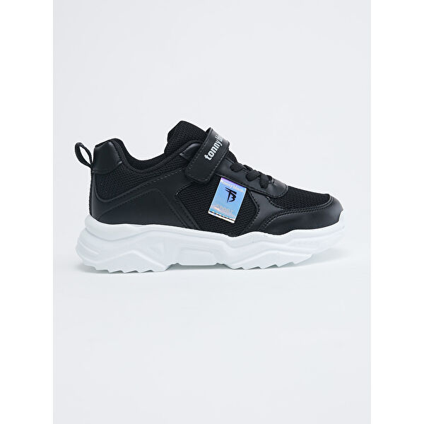 Tonny Black File Detaylı Bağcıklı Erkek Çocuk Spor Ayakkabı