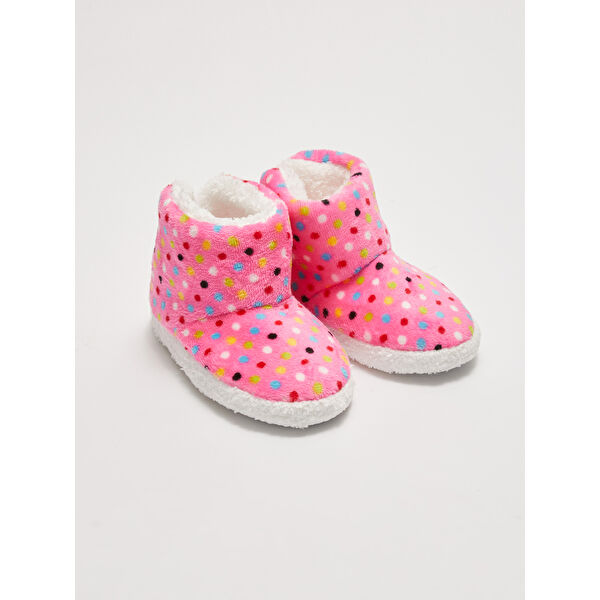 Renkli Puantiye Baskılı Kız Çocuk Ev Botu