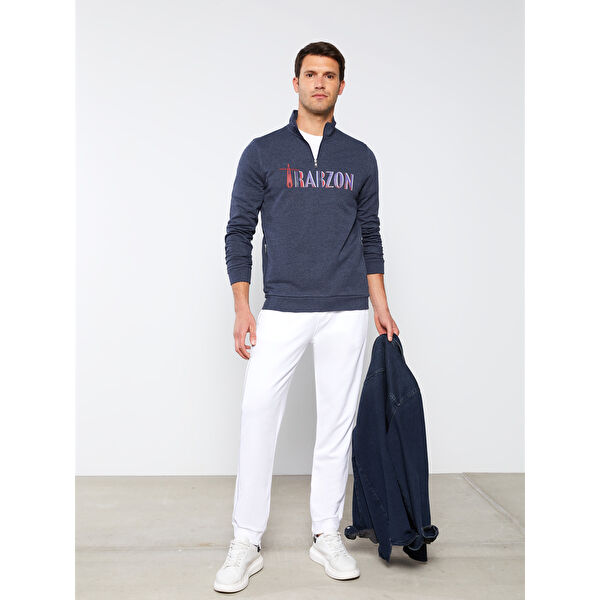LCW CLASSIC Dik Yaka Uzun Kollu Trabzon Baskılı Erkek Sweatshirt LCW CLASSIC Dik Yaka Uzun Kollu Trabzon Baskılı Erkek Sweatshirt