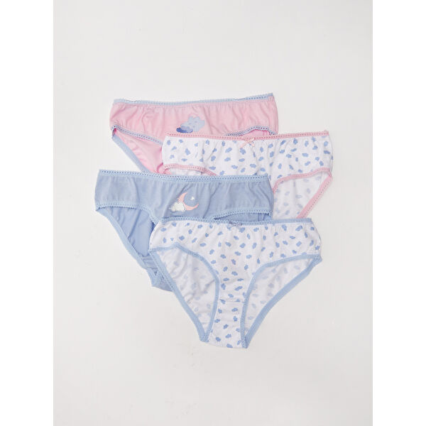 Baskılı Pamuklu Kız Çocuk Külot 4'lü Baskılı Pamuklu Kız Çocuk Külot 4'lü