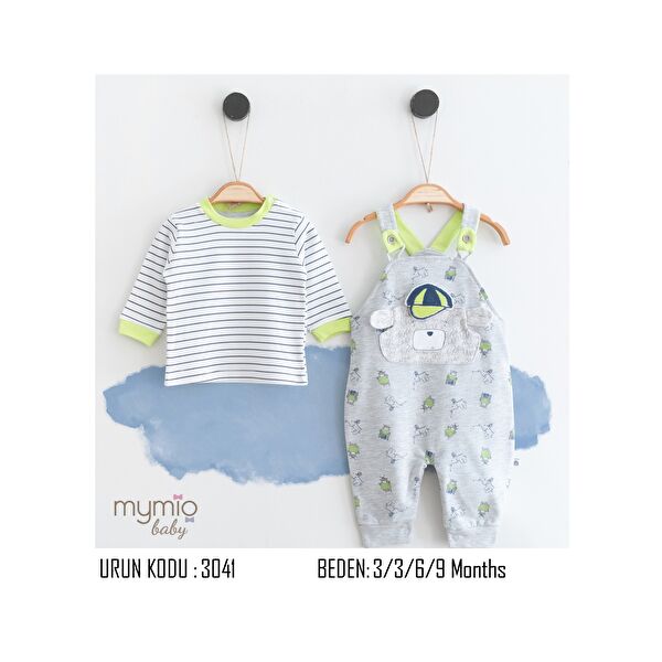 Baby Bisiklet Yaka Uzun Kollu Pamuklu Erkek Bebek 2'li Takım Baby Bisiklet Yaka Uzun Kollu Pamuklu Erkek Bebek 2'li Takım